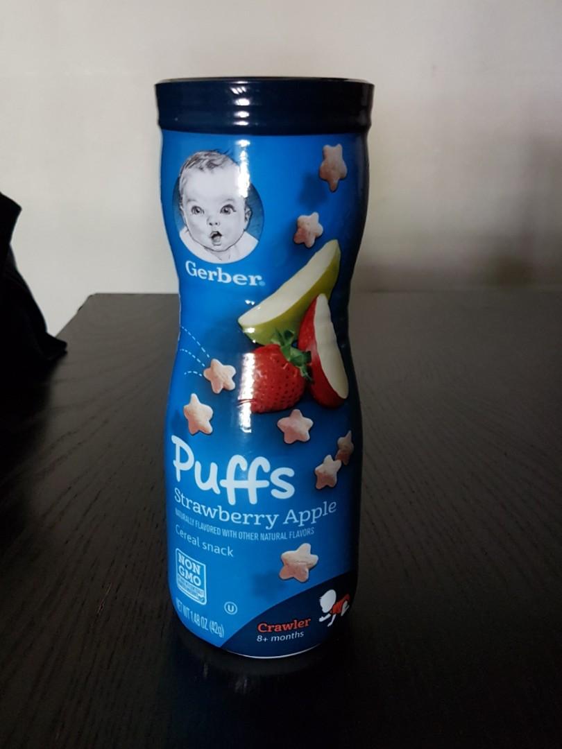 Gerber Puff Strawberry Apple, Babies & Kids, Nursing & Feeding, Weaning ...