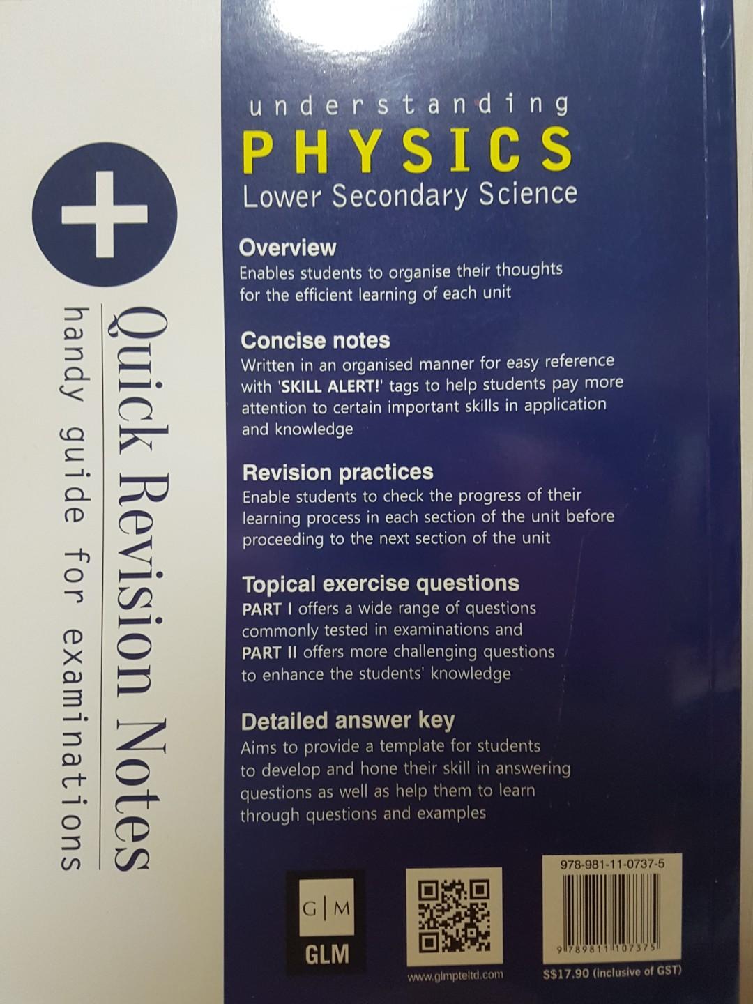 GLM Understanding Physics Lower Secondary Science, Hobbies & Toys ...