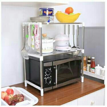 Kitchen 2 Layer rack, Furniture & Home Living, Bathroom & Kitchen ...