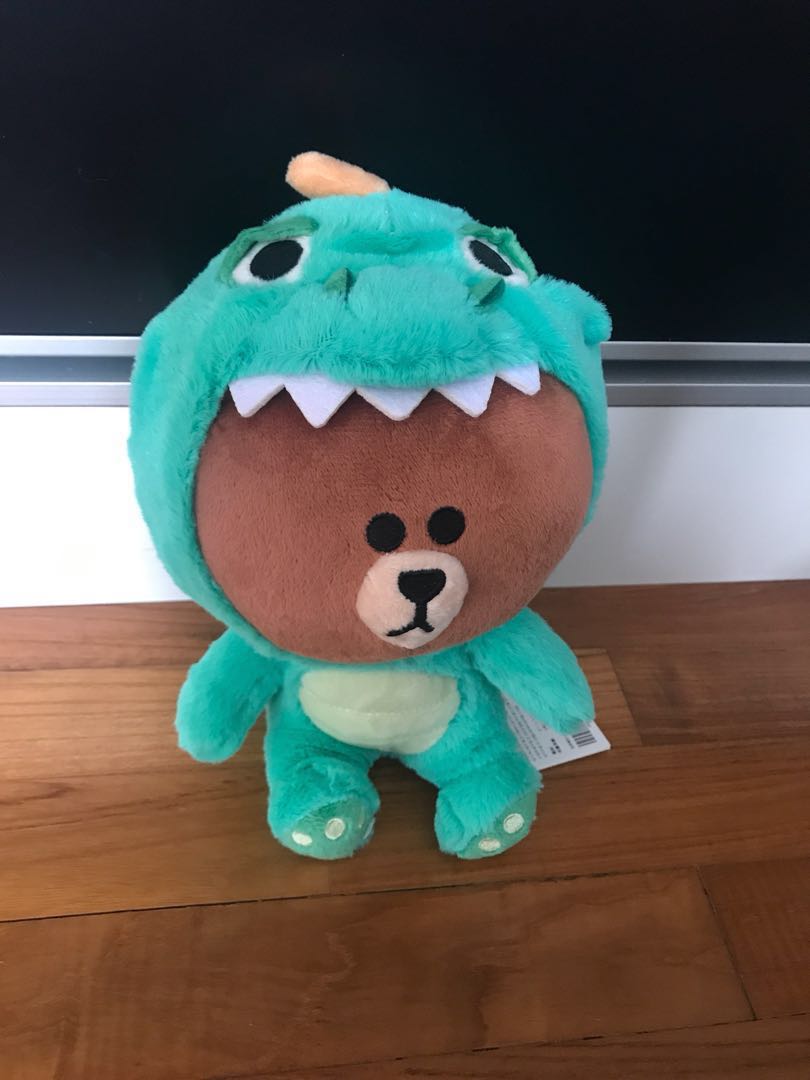 Line Dino Brown, Hobbies & Toys, Toys & Games on Carousell