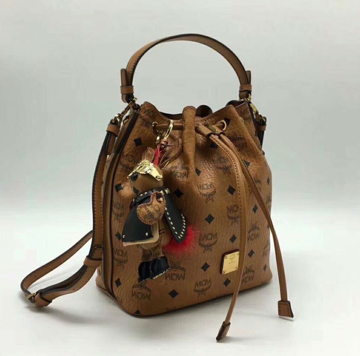 Mcm bucket [SALE], Luxury, Bags & Wallets on Carousell