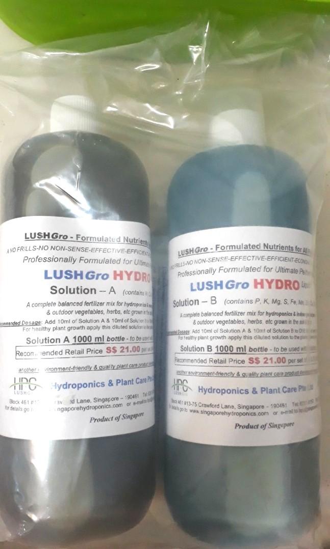 NEW LUSH GRO LIQUID NUTRIENTS FOR PLANTS WITH USED PH METER ETC ...