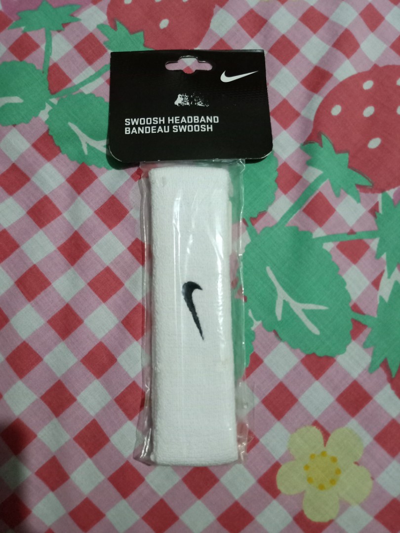 Nike Swoosh Headband.., Health & Nutrition, Face Masks & Face Shields ...