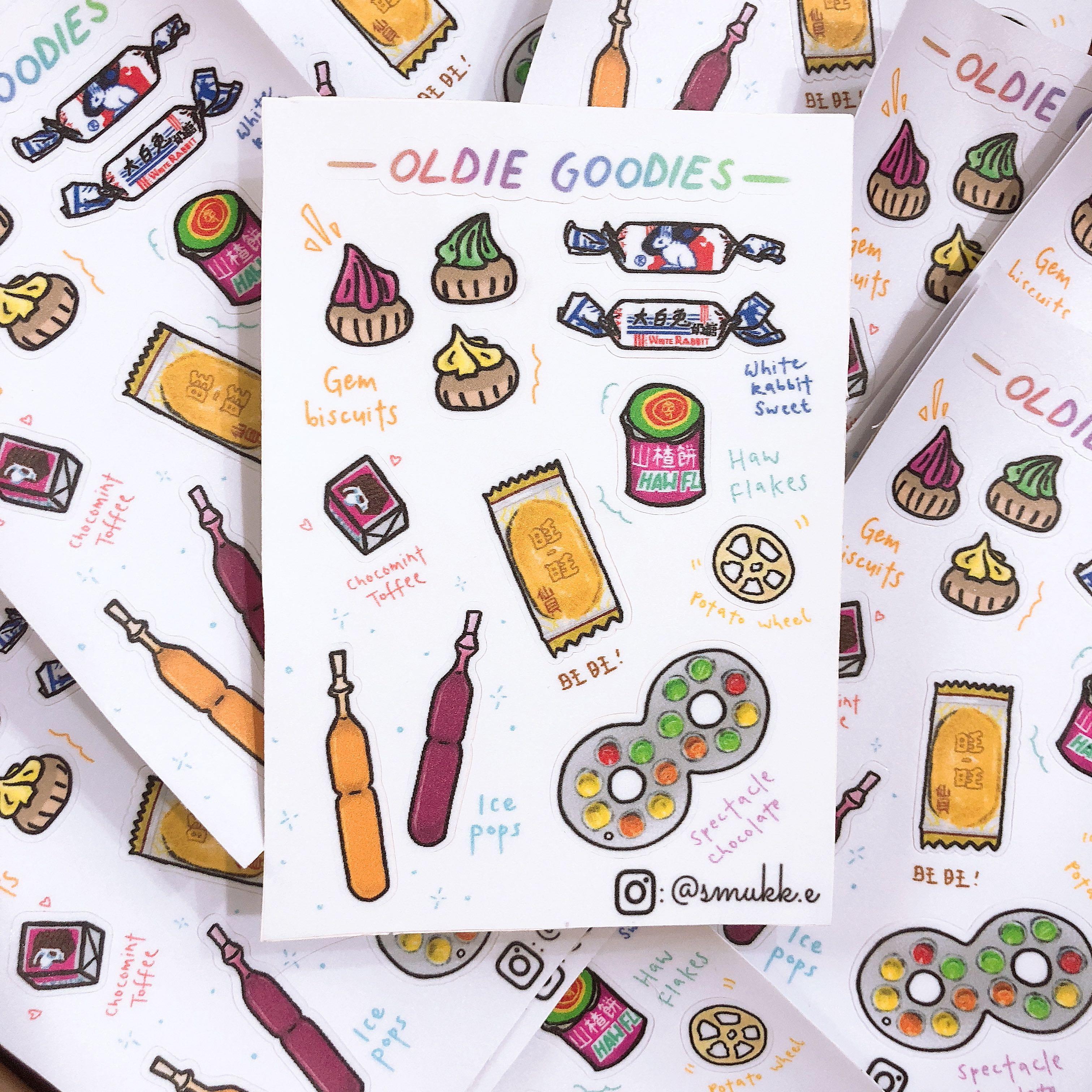 Oldie goodies sticker sheet, Hobbies & Toys, Stationery & Craft ...