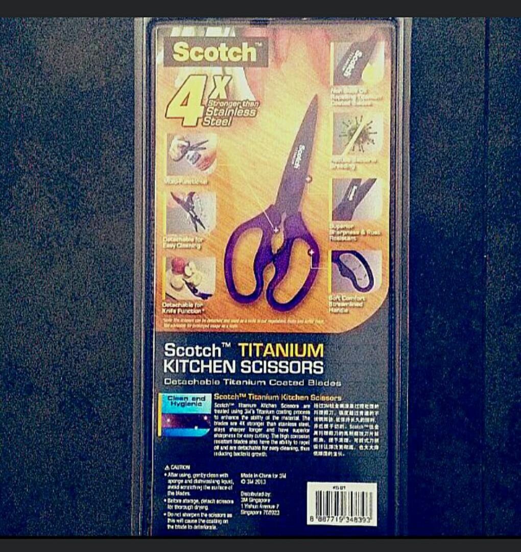 Scotch™ Titanium Kitchen Scissors by 3M, Furniture & Home Living ...
