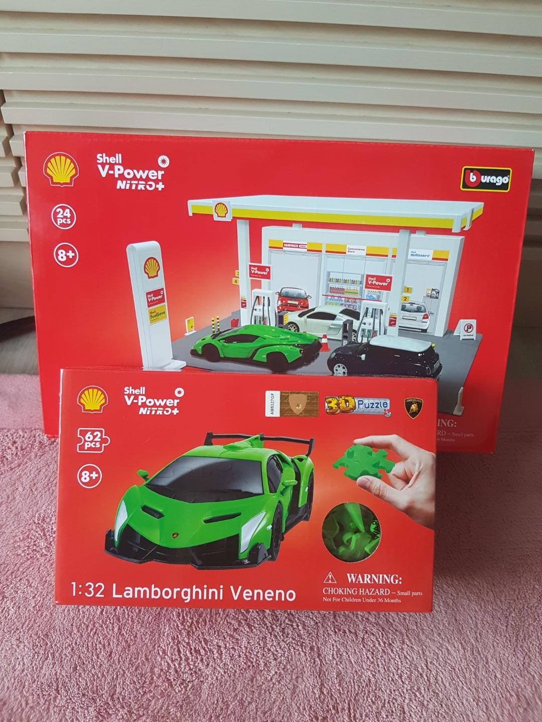 Shell Kiosk & Lamborghini Model, Hobbies & Toys, Toys & Games on Carousell