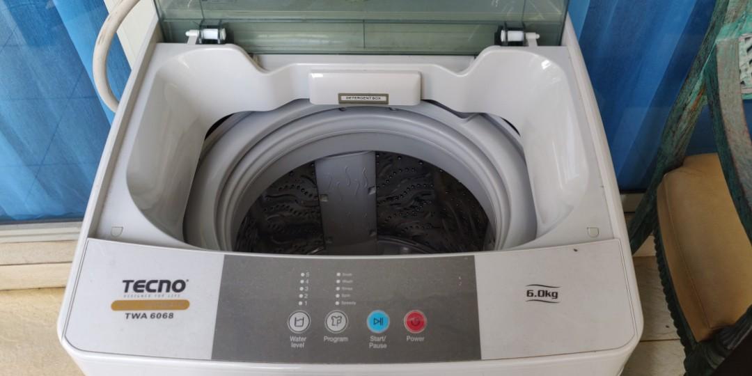 Tecno Washing Machine, Home Appliances, Cleaning & Laundry on Carousell