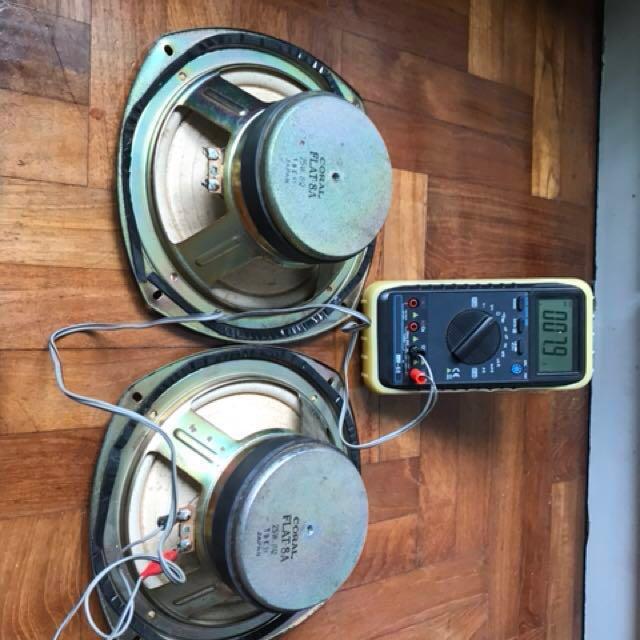 [Vintage & Rare] Coral Flat 8 Fullrange Speaker Drivers, Audio, Other ...