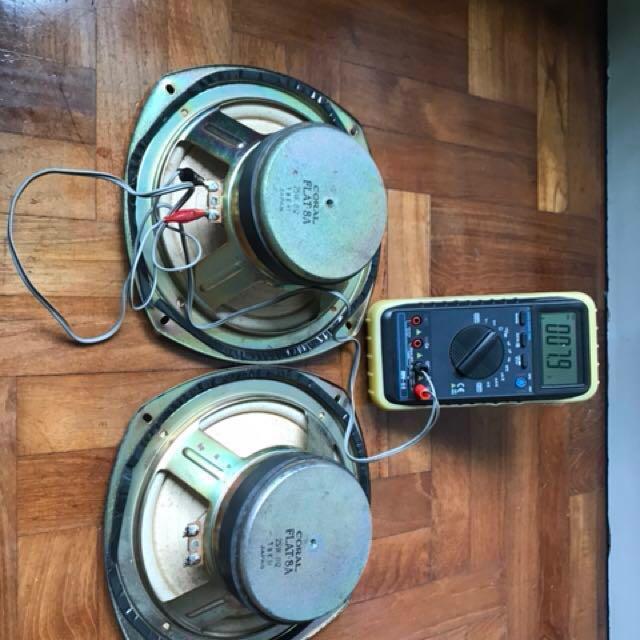 [Vintage & Rare] Coral Flat 8 Fullrange Speaker Drivers, Audio, Other ...