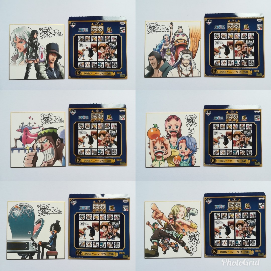 20th Anniversary One Piece - Shikishi / Autograph Board / Illustration ...