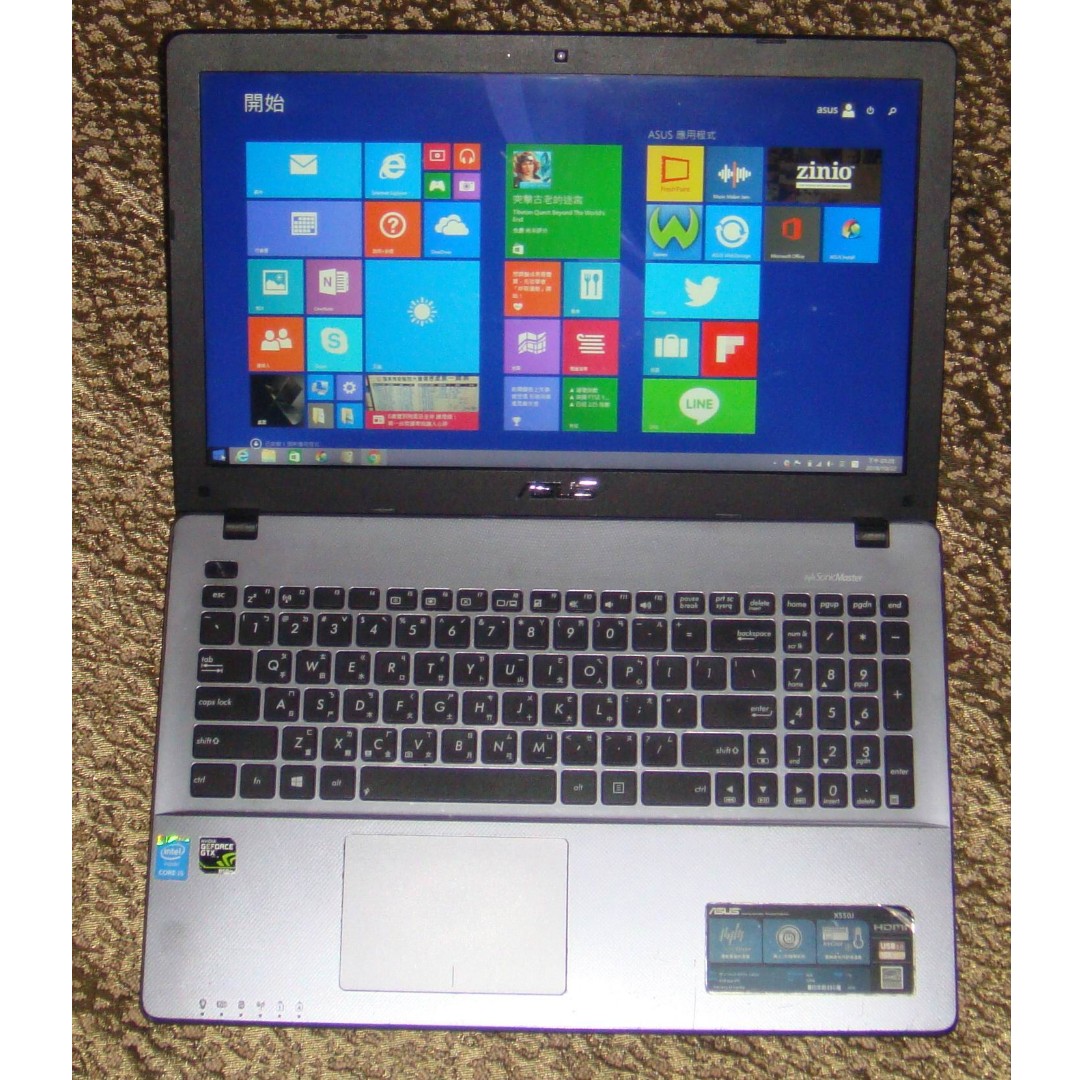 ASUS X550J intel i5-4200H 獨顯 GTX850M 螢幕:15.6吋, 電腦及科技產品, 桌上電腦或筆記型電腦在旋轉拍賣