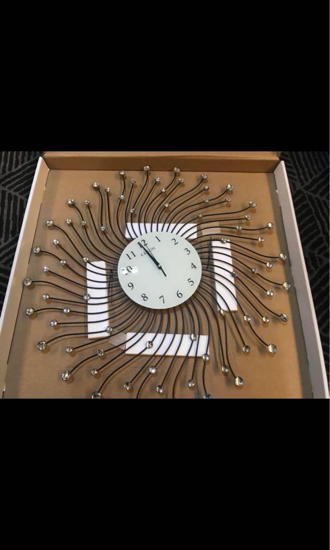 Beautiful Design wall clock, Furniture & Home Living, Home Decor ...