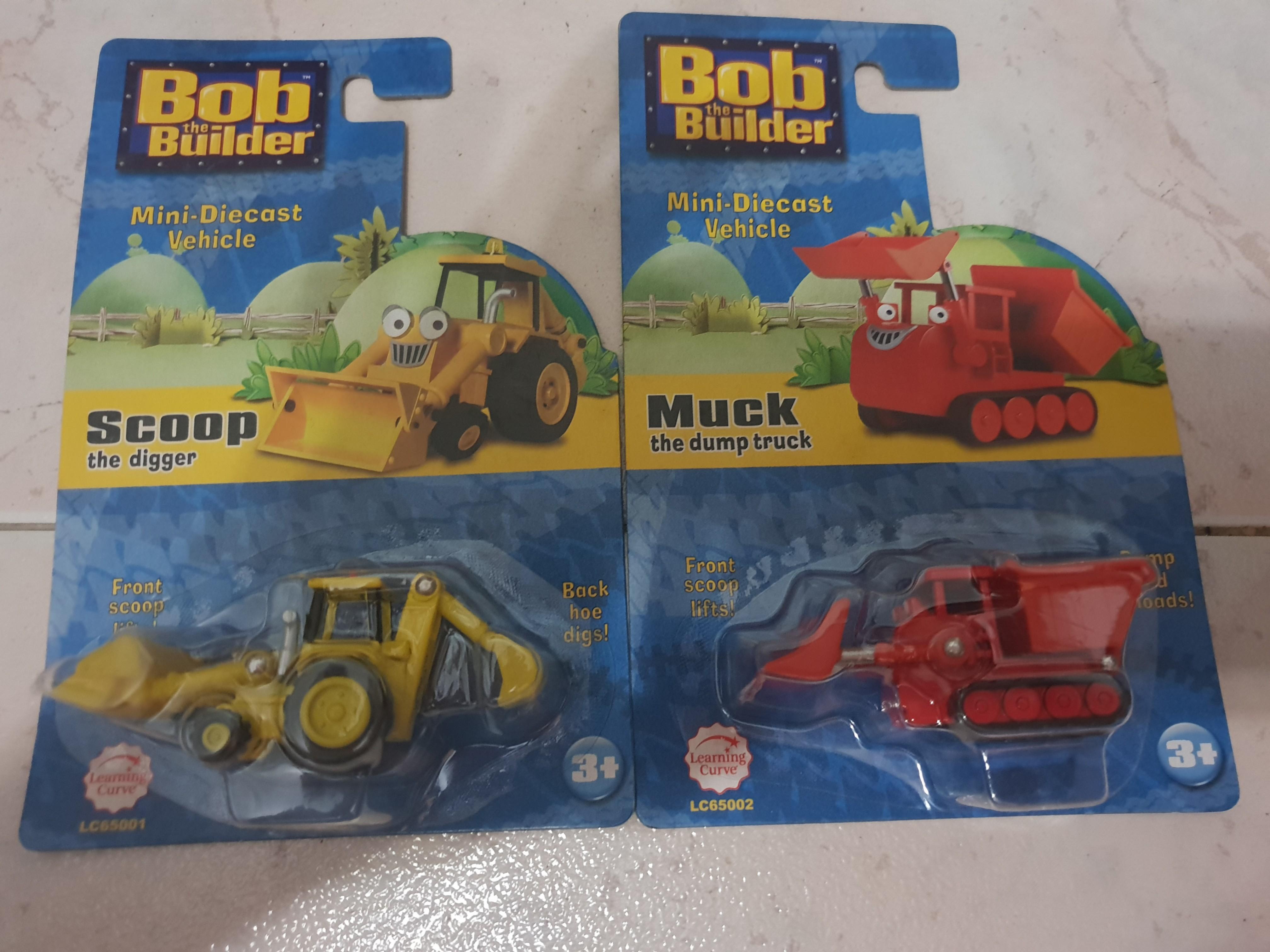 BOB THE BUILDER SCOOP THE DIGGER AND MUCK THE DUMP TRUCK, Toys & Games ...