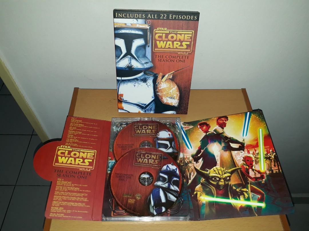DVD - Star Wars The Clone Wars (Season 1), Hobbies & Toys, Music & Media, CDs & DVDs on Carousell
