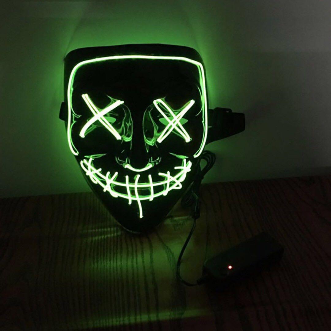 PURGE LED MASK HALLOWEEN [PRE-ORDER], Health & Nutrition, Face Masks ...