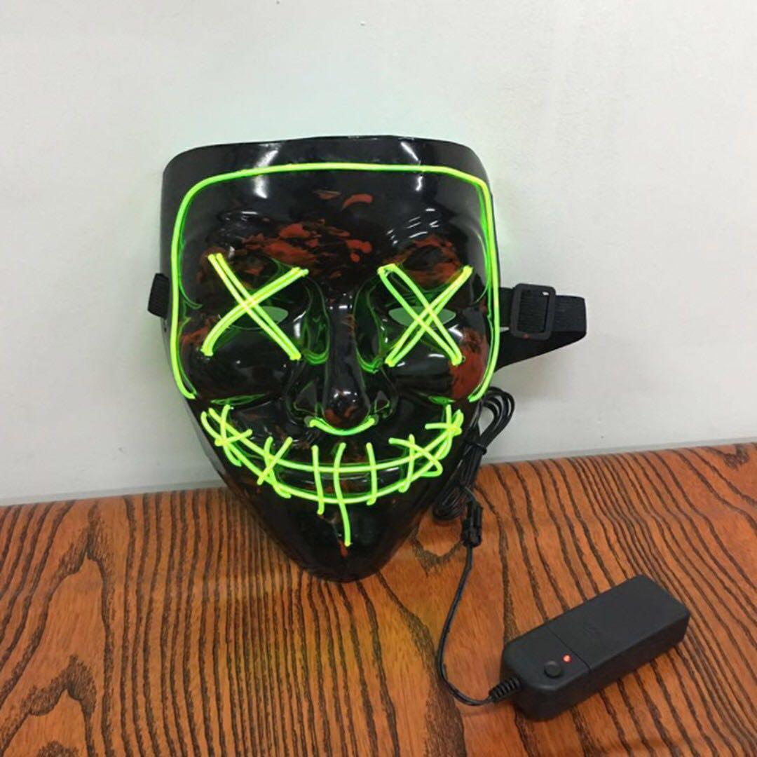 PURGE LED MASK HALLOWEEN [PRE-ORDER], Health & Nutrition, Face Masks ...
