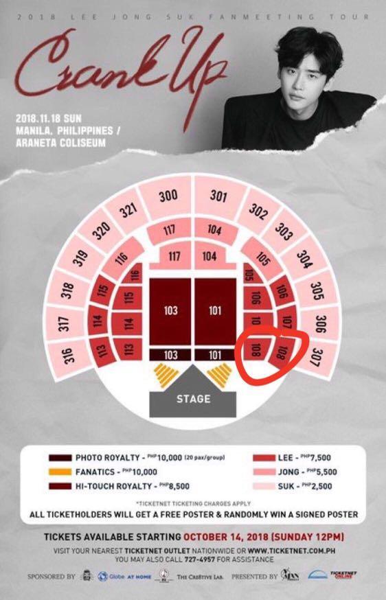 Lee Jong Suk Crank Up In Manila, Tickets & Vouchers, Event Tickets on Carousell