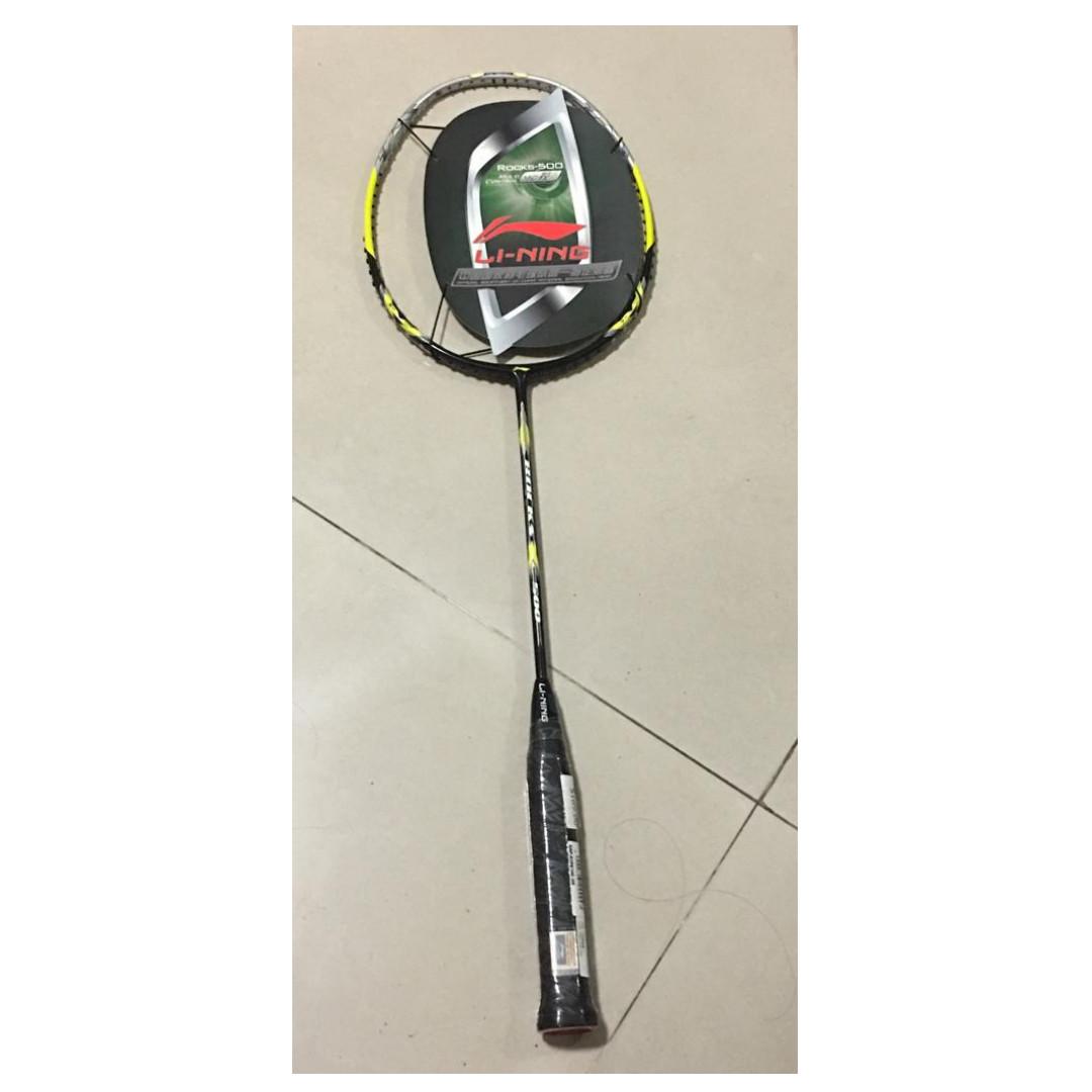 LI-NING Rocks 500 Black Yellow Badminton Racket - AYPE102-2S, Sports ...