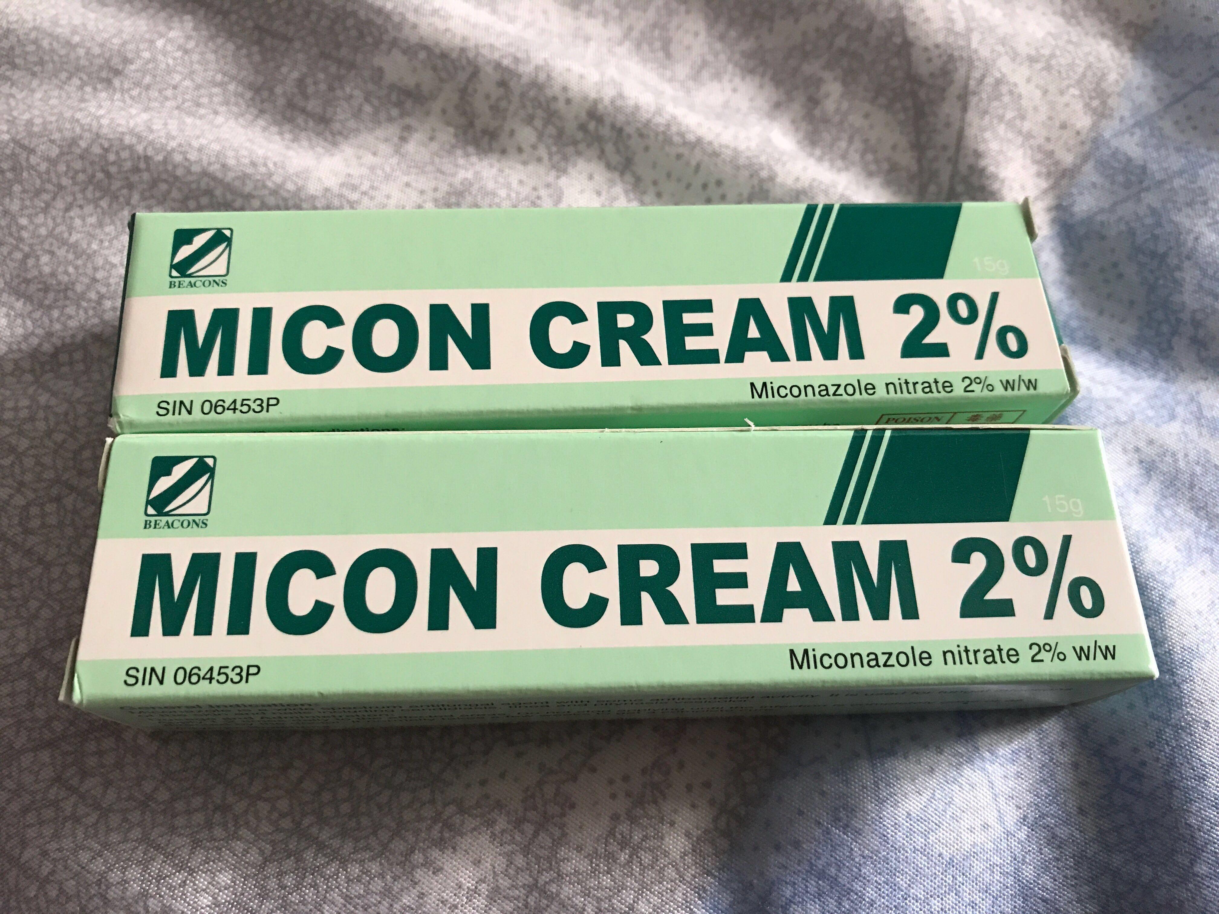 Micon Cream 2% Miconazole nitrate (15g) beacons health) on Carousell