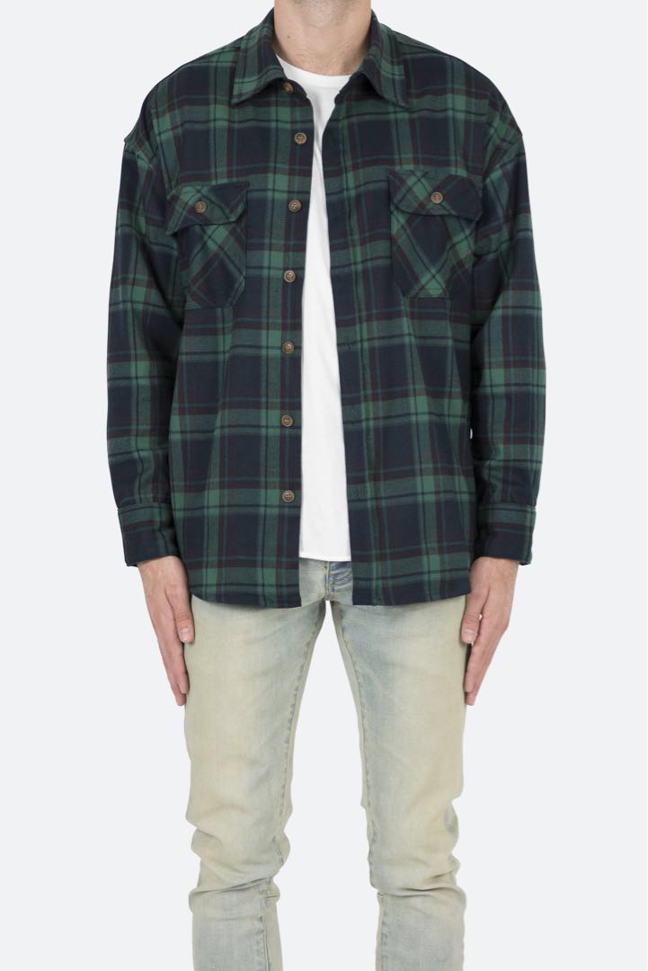 mnml flannel shirt, Men's Fashion, Tops & Sets, Tshirts & Polo Shirts ...