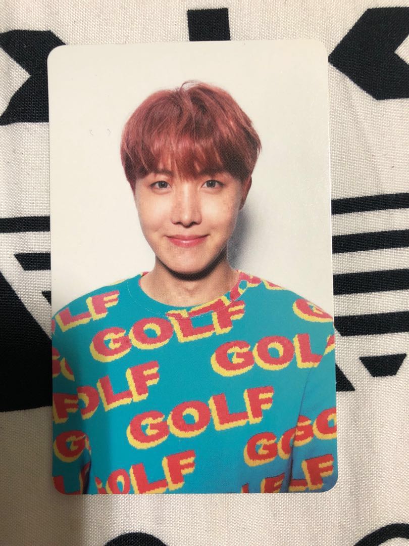 Official BTS Love Yourself: Her Jhope Photocard, Hobbies & Toys ...