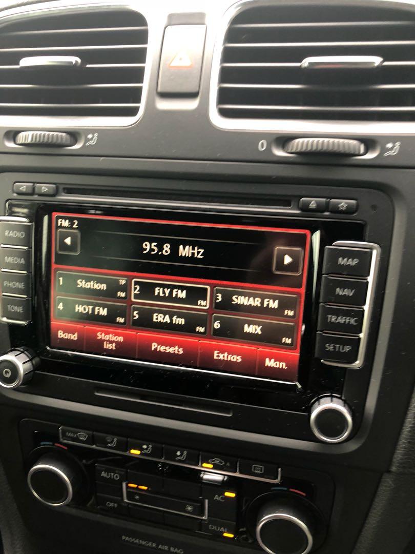Radio Golf Gti Mk6/ mk6R, Auto Accessories on Carousell