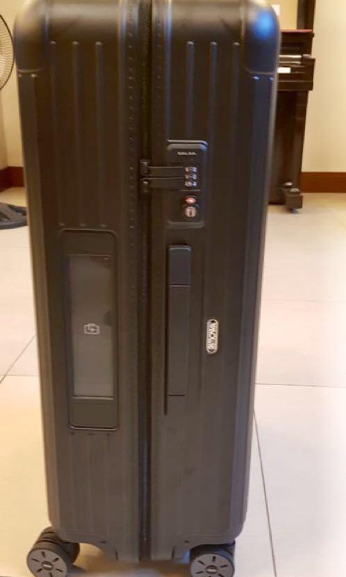 Rimowa Salsa Deluxe E Tag Luagge in Matte black, Luxury, Bags & Wallets ...