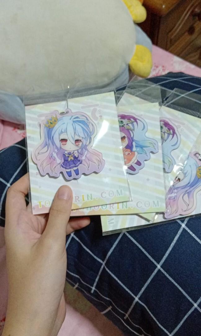 Shiro and shuvi acrylic keychains No game No life keychain anime merch ...