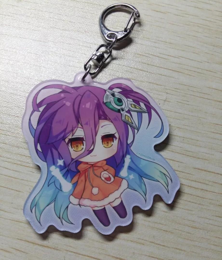 Shiro and shuvi acrylic keychains No game No life keychain anime merch ...