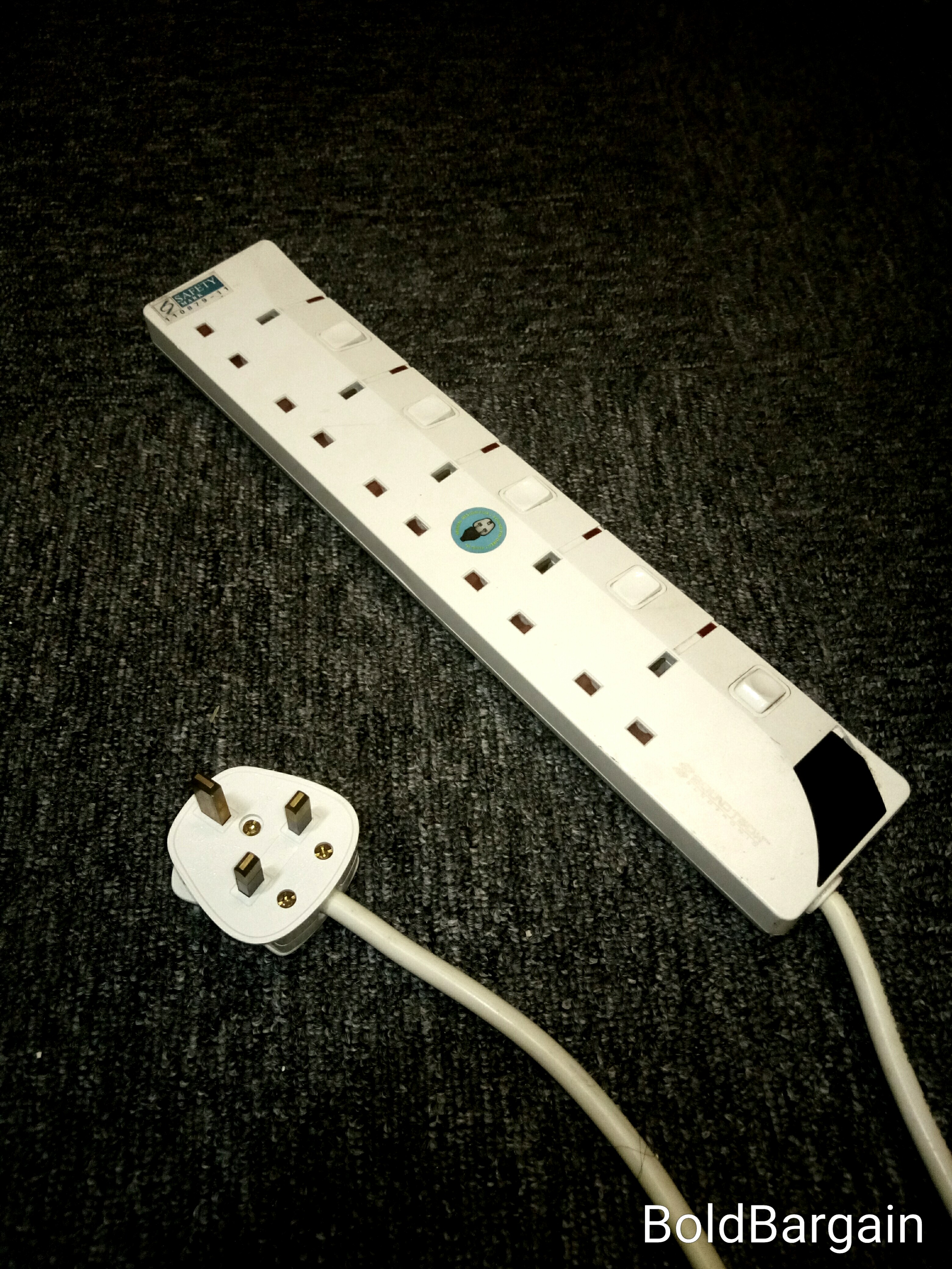 SOUNDTECH PS-005 Extension Plug 5 Socket Power Outlet with 1.8 Meter ...