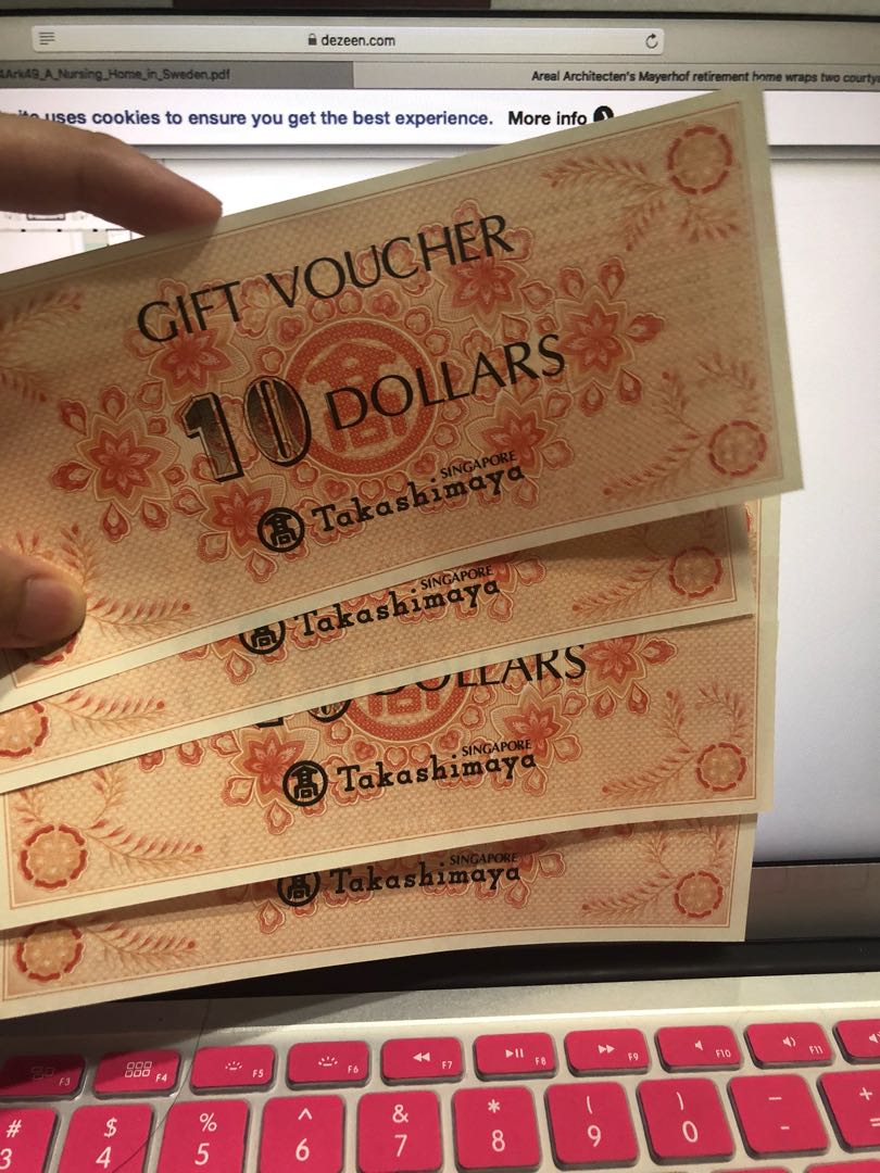 Takashimaya Vouchers, Tickets & Vouchers, Vouchers on Carousell