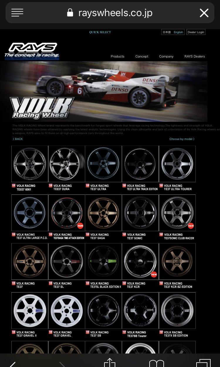 TE37 VOLK RACING RIMS replica swap with any rims, Car Accessories ...