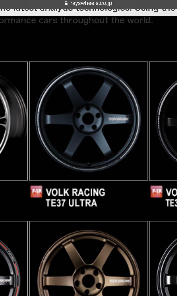 TE37 VOLK RACING RIMS replica swap with any rims, Car Accessories ...