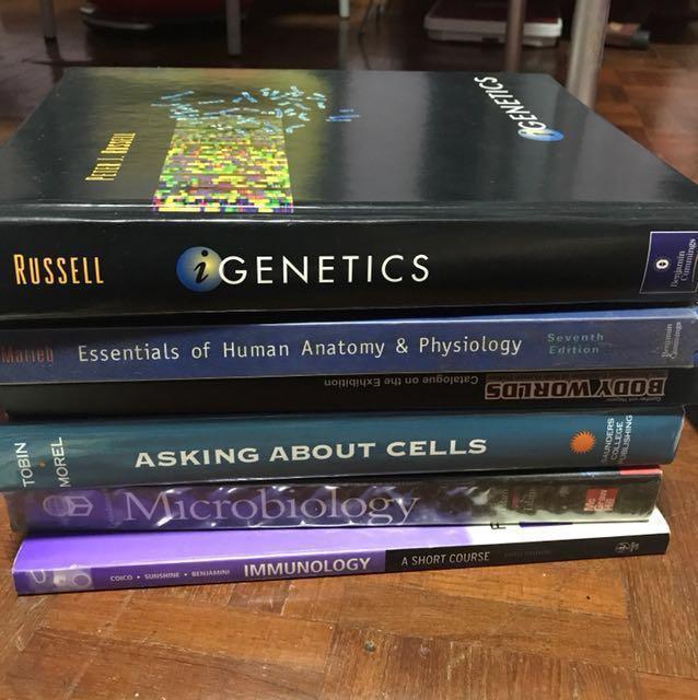 Textbooks; genetics; immunology; biology; cell biology; anatomy ...