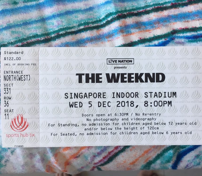 THE WEEKND Concert Tixs, Tickets & Vouchers, Event Tickets on Carousell