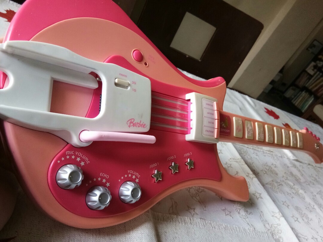 Barbie guitar, Hobbies & Toys, Toys & Games on Carousell