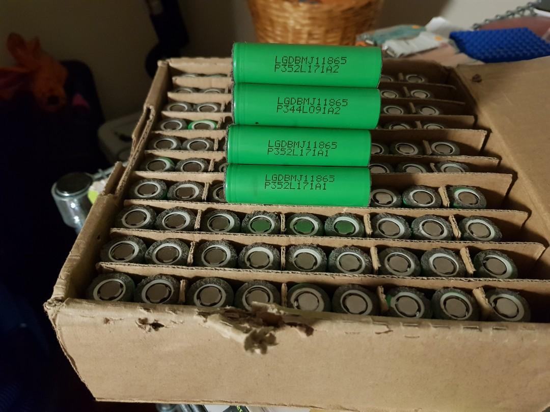 BN lgmj1 18650 lion cell battery high cappacity and output genuine 100% ...