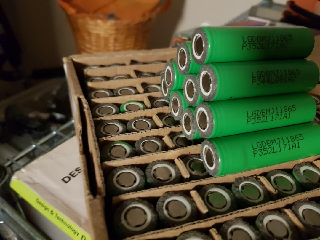 BN lgmj1 18650 lion cell battery high cappacity and output genuine 100% ...