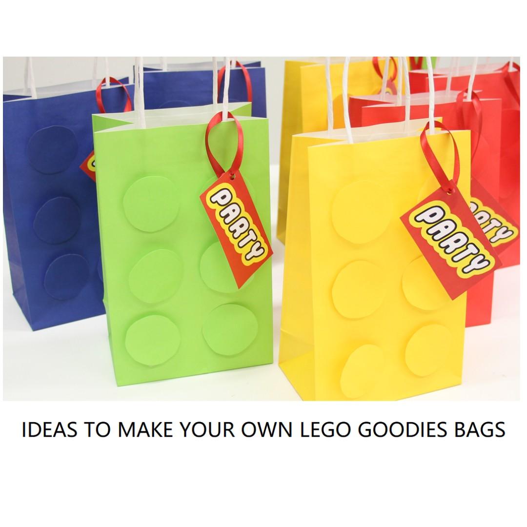 Brand New Paper Bags LEGO coloured theme, Hobbies & Toys, Stationery ...