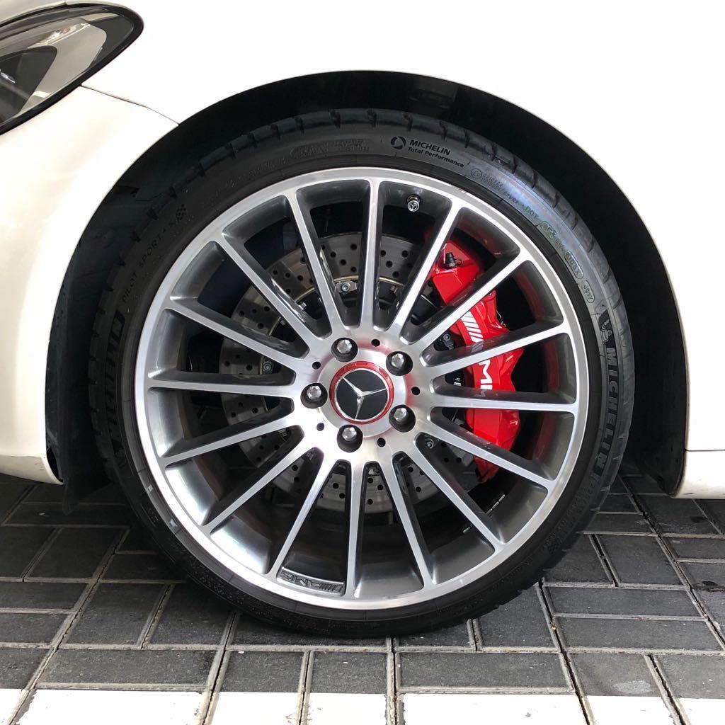 Brembo GT6 + GT4 with Tesla Brembo Electronic Handbrake for Mercedes C ...