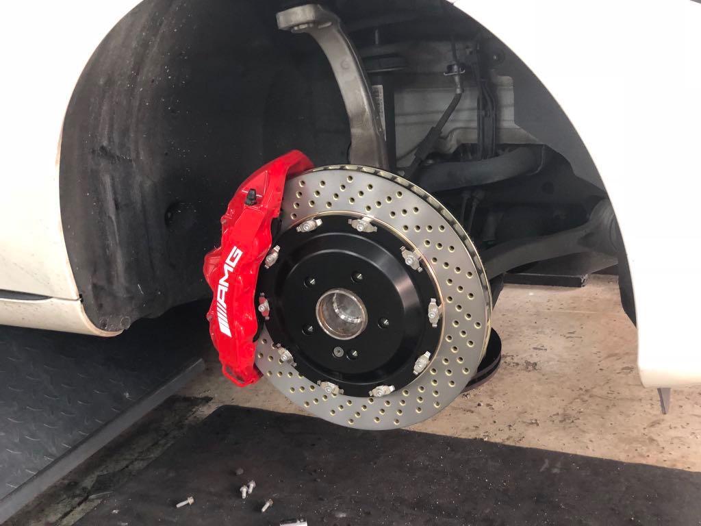 Brembo GT6 + GT4 with Tesla Brembo Electronic Handbrake for Mercedes C ...