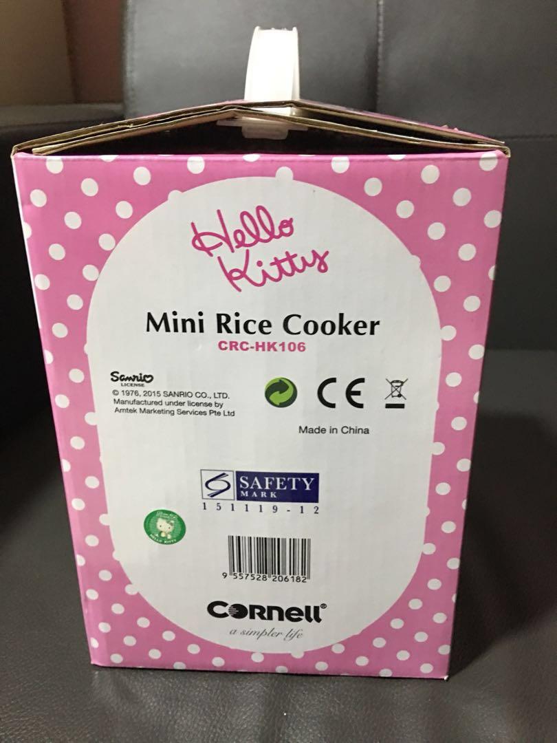 Cornell Hello Kitty Mini Rice Cooker CRC-HK106, TV & Home Appliances ...