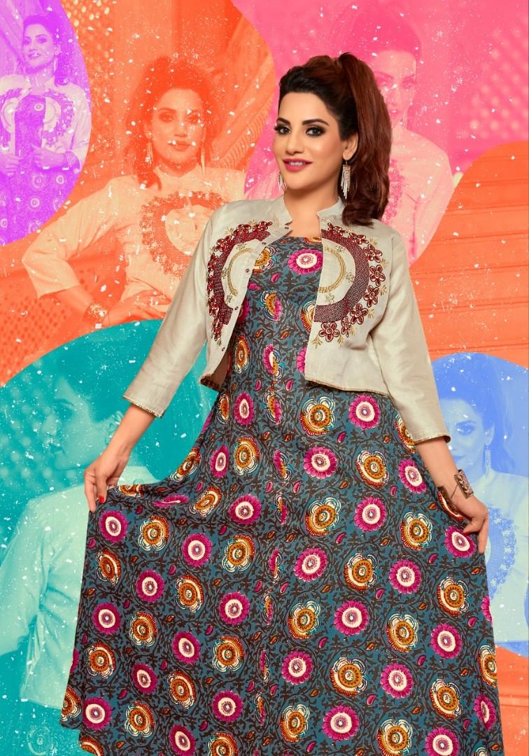 Coti design kurti, Women's Fashion, Tops, Blouses on Carousell