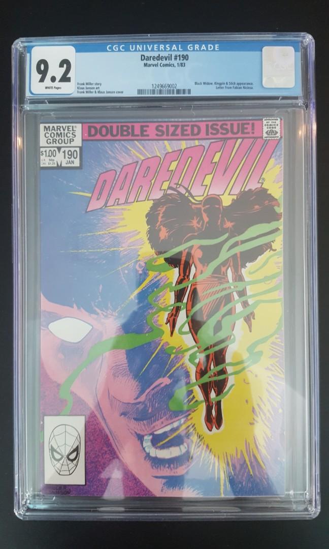 Daredevil #190, #190 CGC 9.2 (1st Series 1983)- Set of 2, Stunning ...