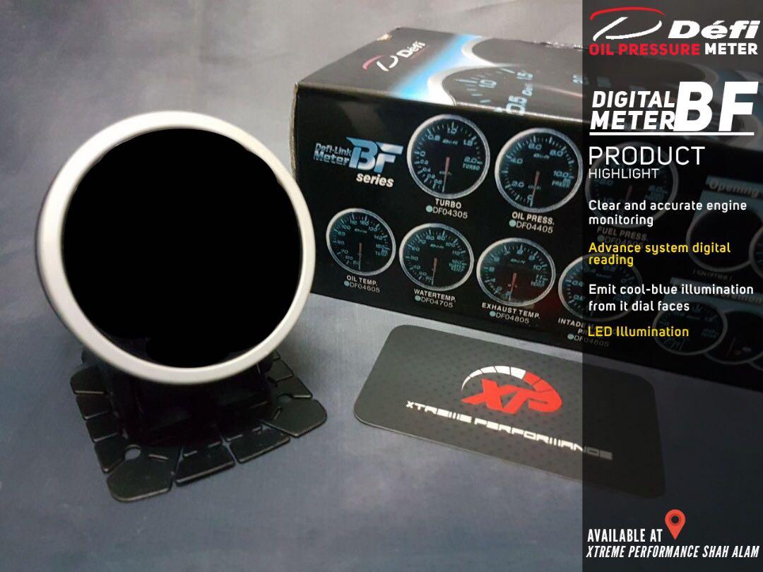 DEFI BF OIL PRESSURE GAUGE LCD WHITE RED LIGHT DIGITAL READING THAILAND, Auto Accessories on ...
