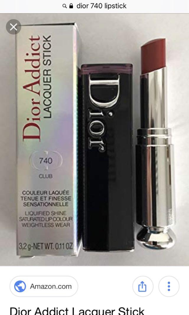 Dior lipstick 740 colour, Beauty & Personal Care, Face, Makeup on Carousell