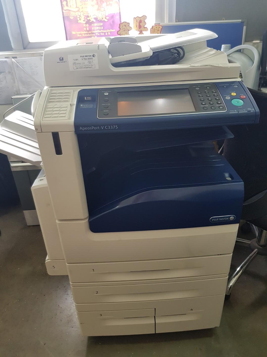 Fuji xerox ApeosPort -V C3375, Computers & Tech, Printers, Scanners & Copiers on Carousell