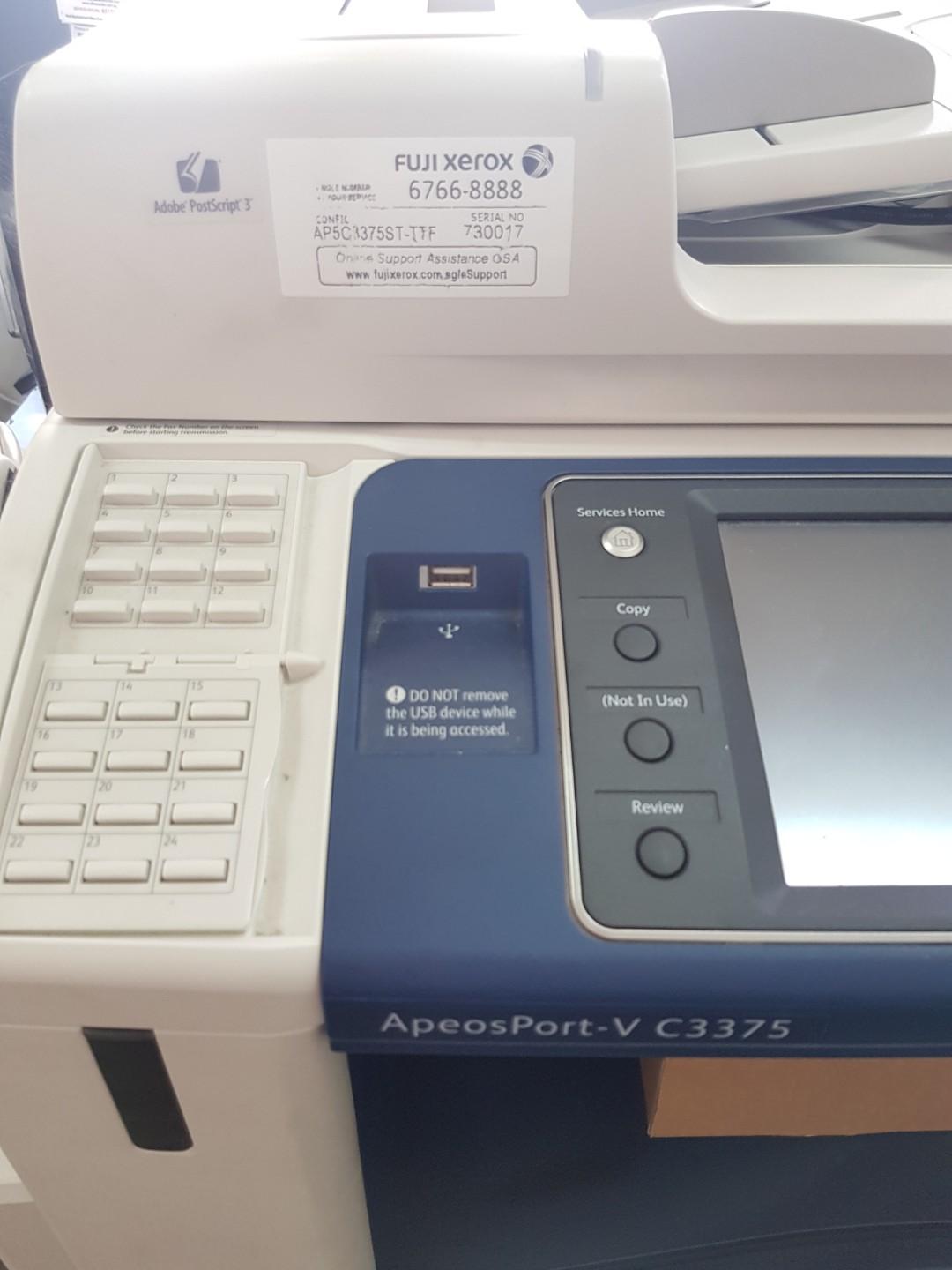 Fuji xerox ApeosPort -V C3375, Computers & Tech, Printers, Scanners & Copiers on Carousell