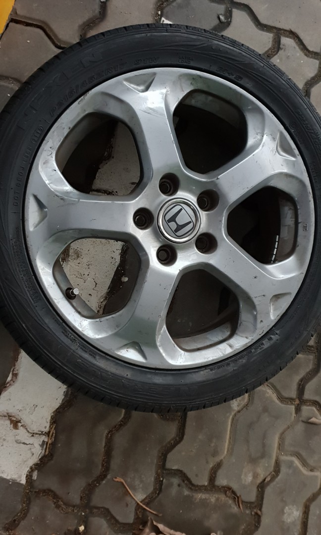 Honda Stream RSZ Stock Rims with Nexen Tyres!, Car Accessories, Tyres ...