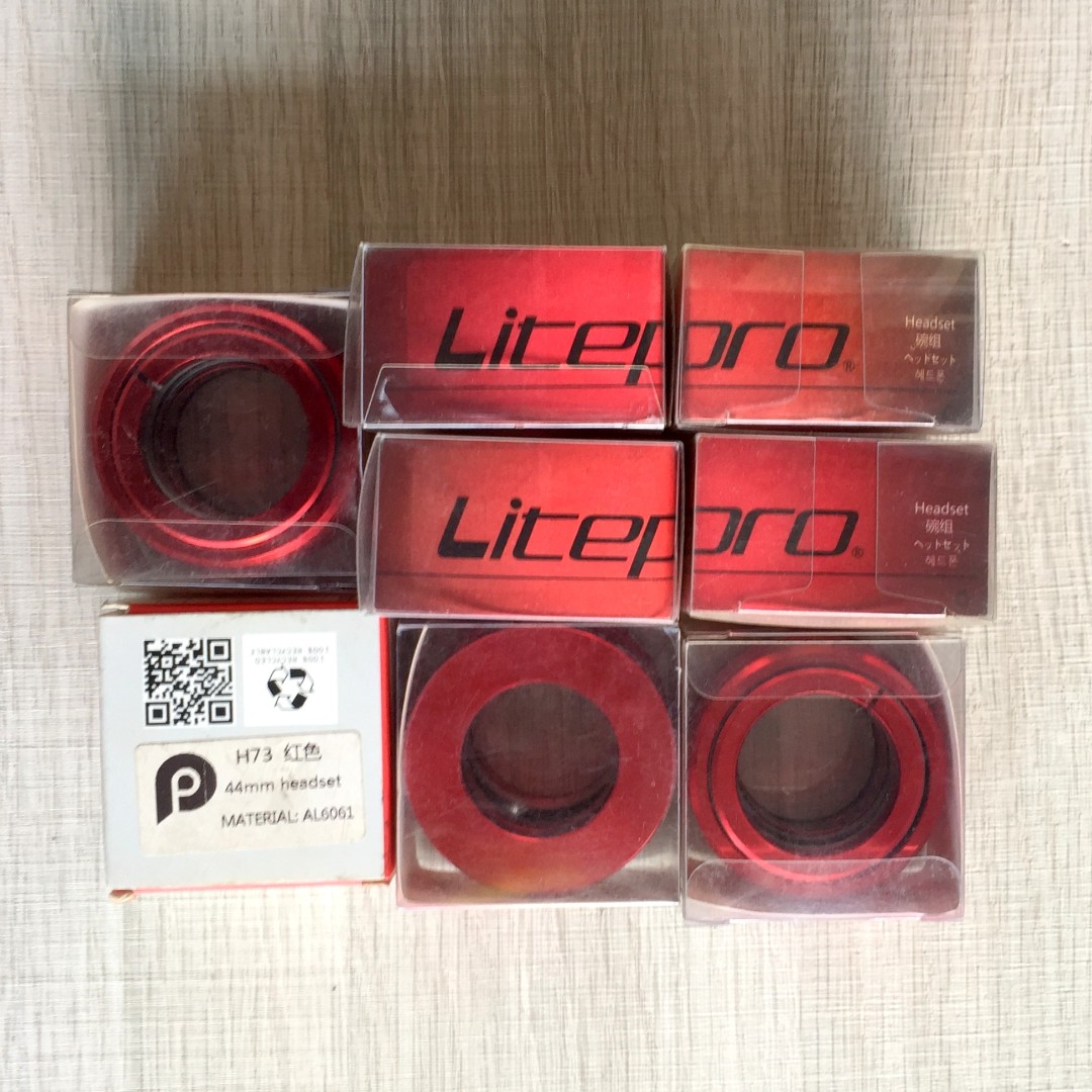 Litepro Headset Sealed Bearings 44mm for folding bikes Tern Dahon Bickerton Crius Sports Equipment Bicycles Parts Parts Accessories on Carousell